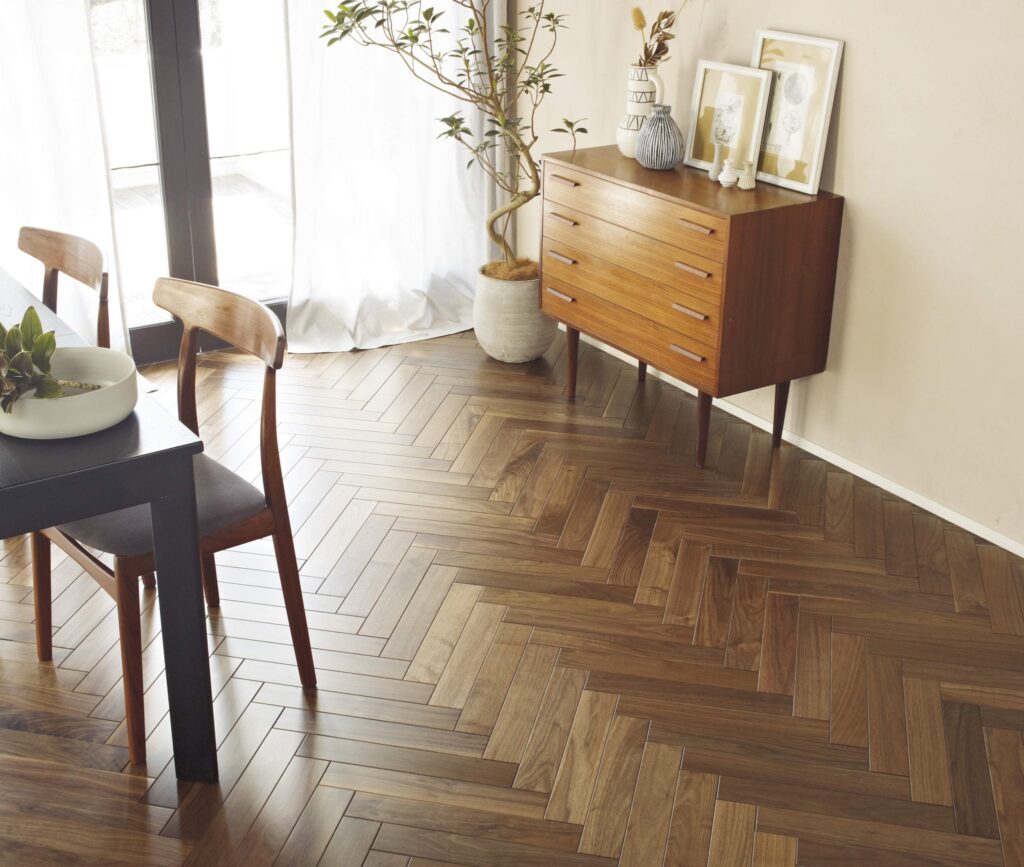 Sàn gỗ xương cá – gỗ kỹ thuật óc chó, tấm 4P module (MHVH-WAL-A(B)-C ...